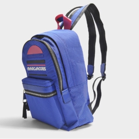 Marc Jacobs | Bags | Marc Jacobs Medium Trek Backpack In Blue Nylon ...